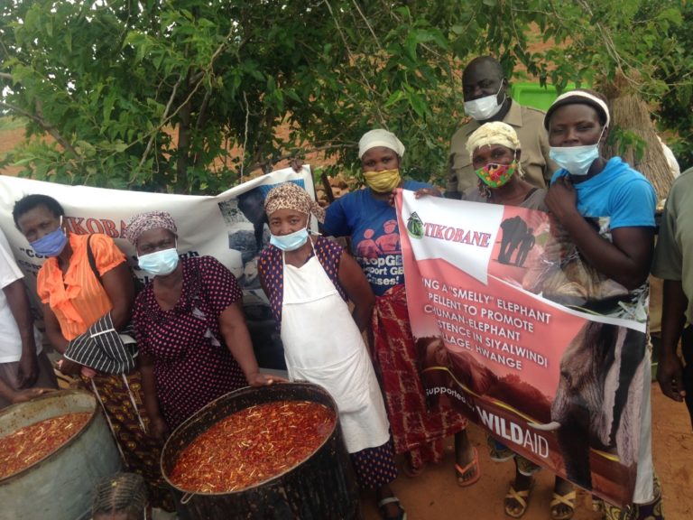 Cooking up the elephant repellent in Zimbabwe-Tikobane-Trust - WildAid